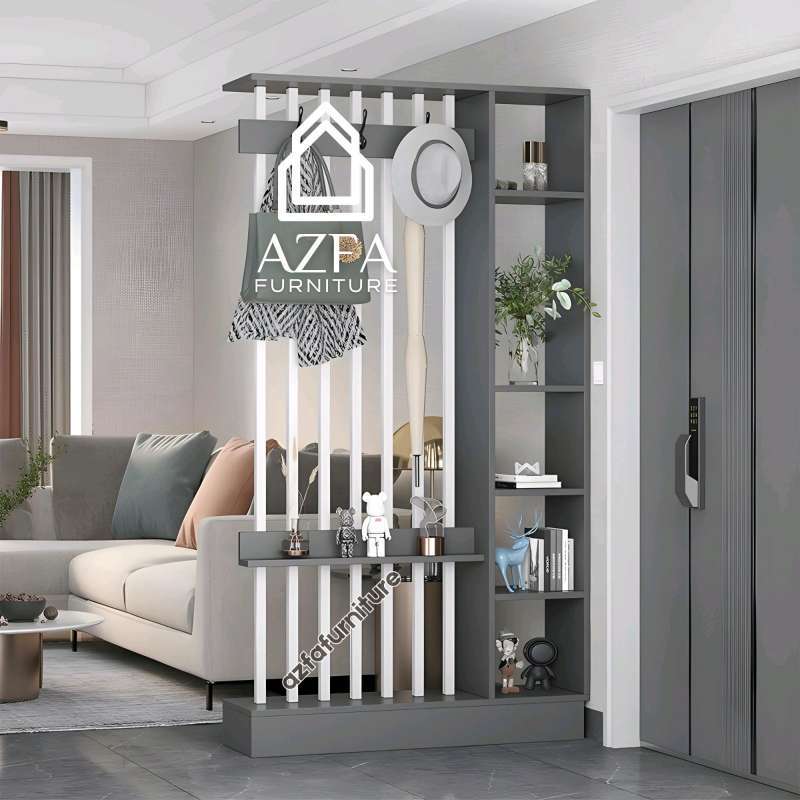 Jual Azfa Furniture Partisi Ruangan Minimalis | Penyekat Ruangan Kayu | Pembatas Ruangan - 100 X ...