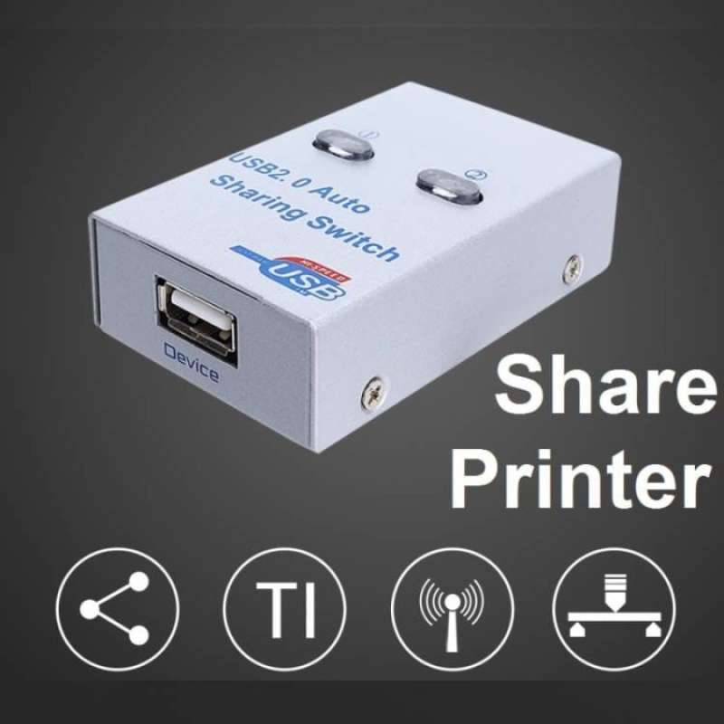 Jual Auto Switch Printer 2 Port Usb 2.0 2port Sharing Switcher Usb 2.0 ...