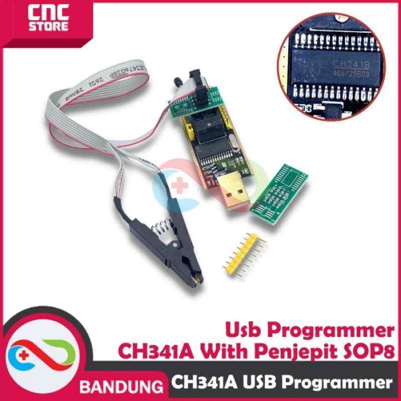 Jual Usb Programmer Ic Eeprom Ch341a Plus Penjepit Sop8 Flash Bios Di ...