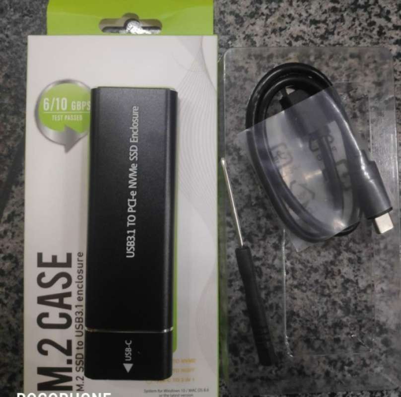 Jual Case Ssd Enclosure Casing Ssd M2 Nvme M-tech Usb 3.1 To M.2 Nvme ...