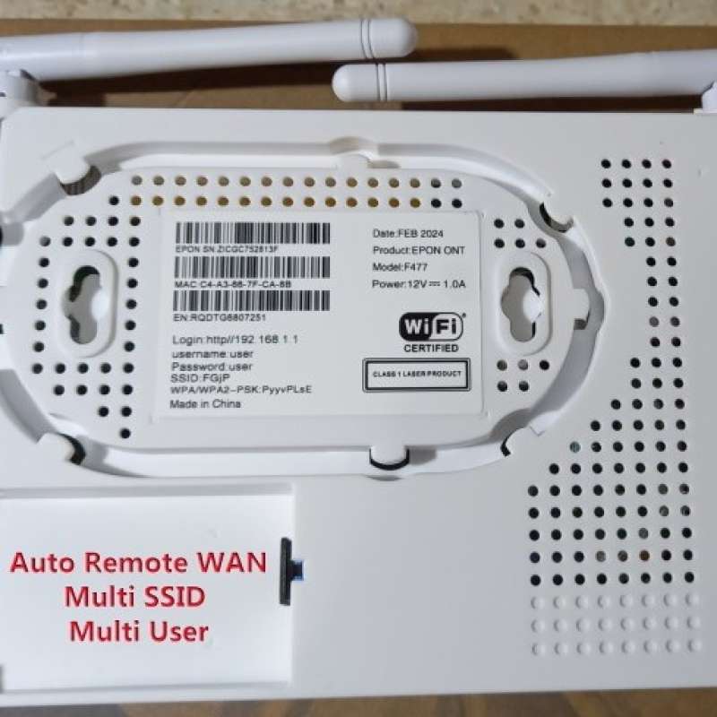 Jual Modem Onu Zte Epon F477 Eksternal Antena Putih Bersih - Custom ...