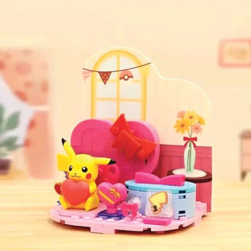Jual Keeppley Pokemon K20225 Pikachu Sweet Moment Bricks Block Di ...