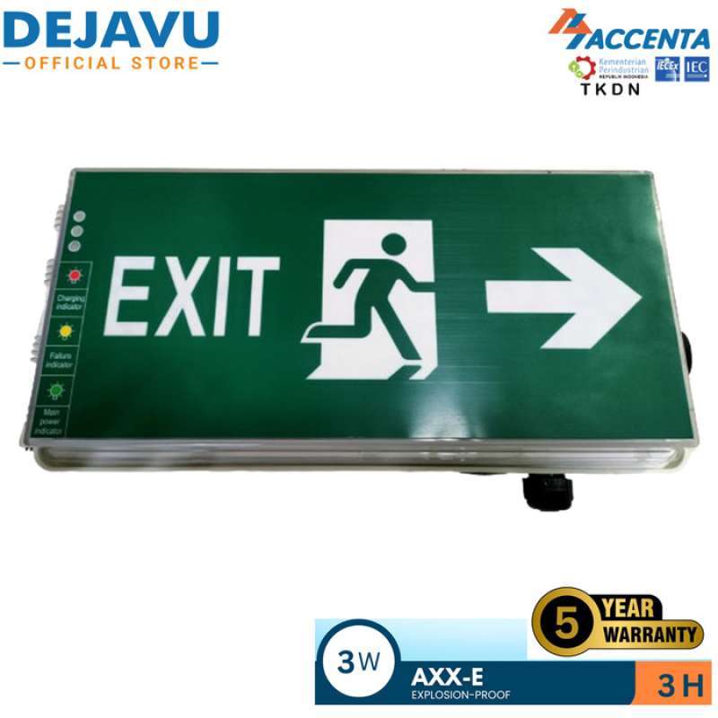 Jual Lampu Exit Led Accenta Axx-e Explosion Proof - 3w - 3hours Di ...