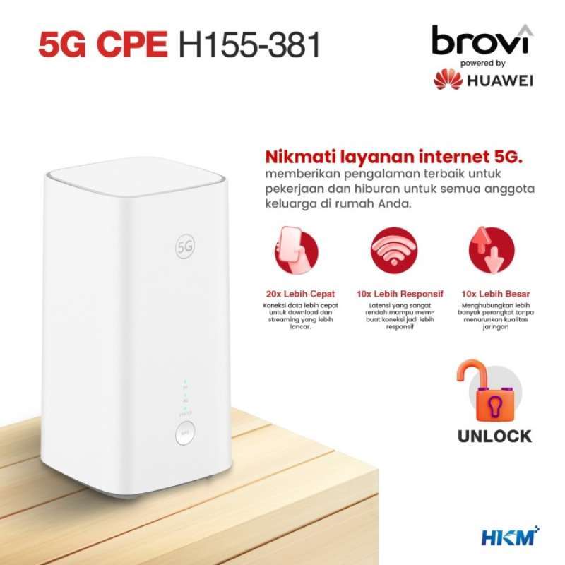 Jual Huawei Brovi Orbit 5g Router Wifi Cpe 5 H155-381 5g Wifi 6 3.6gbps 5g - Orbit 5g 200gb Di ...