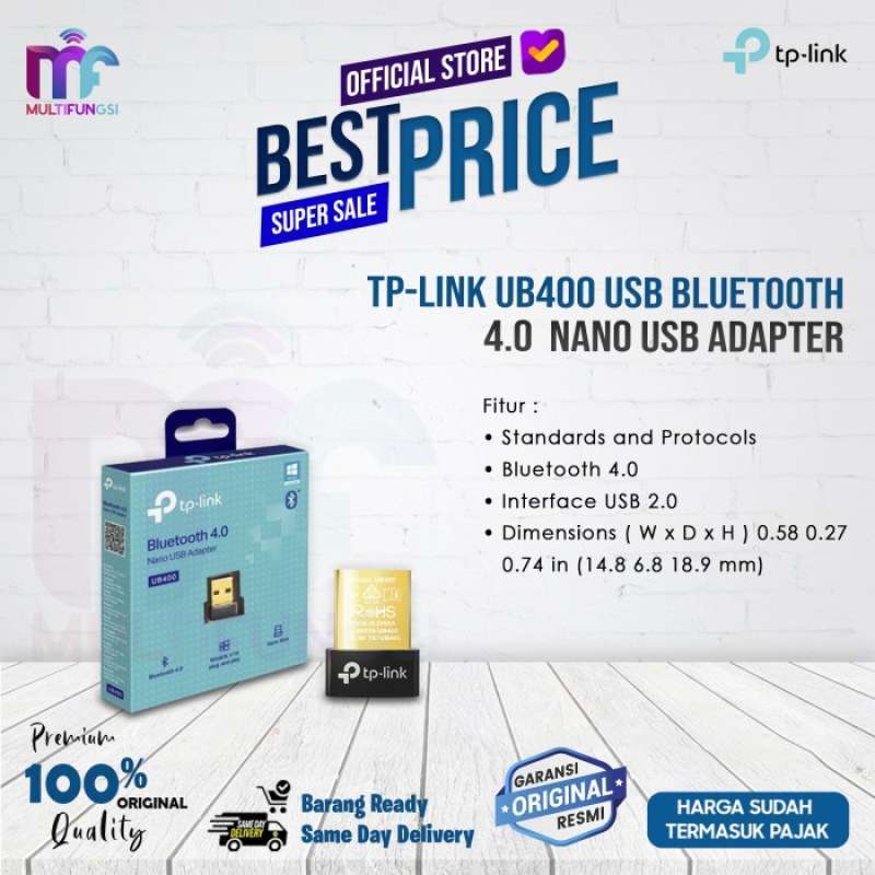 Jual Tp-link Ub400 Usb Dongle Nano Adapter Bluetooth 4.0 N Wireless ...