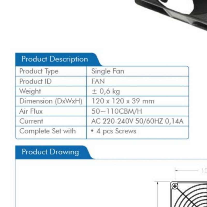 Jual Single Fan Indorack Wallmount Kipas Rack Server Di Seller Kingyo ...