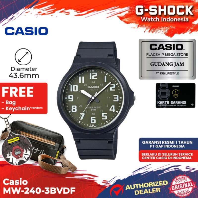 Jual Casio General Mw-240-3bvdf Mw-240-3b Mw-240 Mw240 Mw 240 Di Seller ...