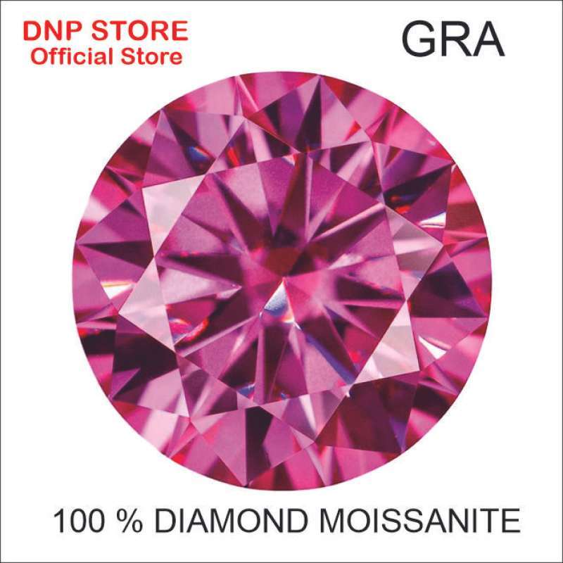 Jual [ Gra - Sertifikat ] Sakura Pink / Soft Pink 100% Batu Moissanite ...