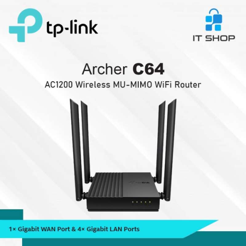 Jual Tp-link Archer C64 Ac1200 Wireless Mu-mimo Wifi Router Di Seller ...