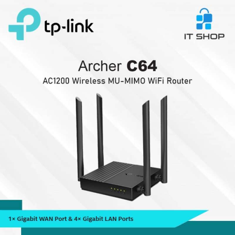 Jual Tp-link Archer C64 Ac1200 Wireless Mu-mimo Wifi Router Di Seller ...