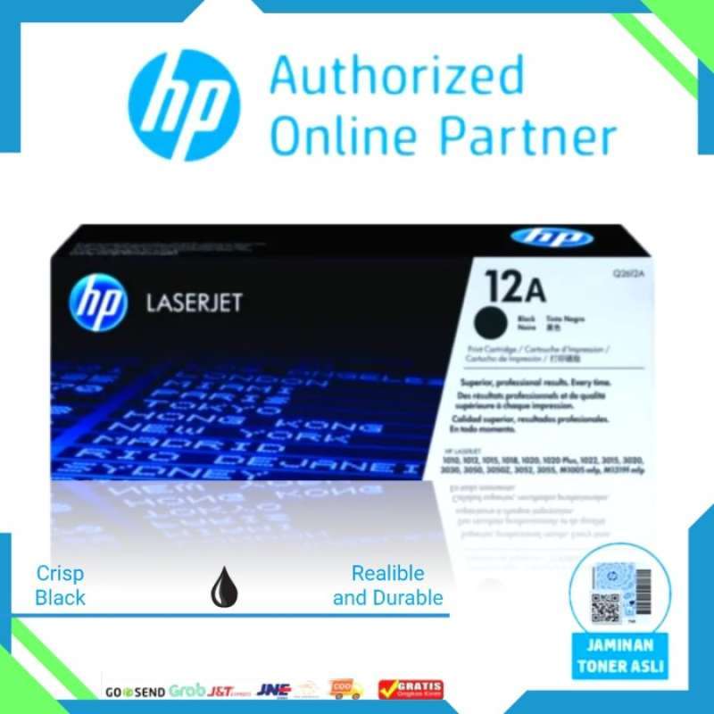 Promo 100% Produk Ori Toner Hp Laserjet 12a Black Original Cartridge Diskon 23% Di Seller Zekuu ...