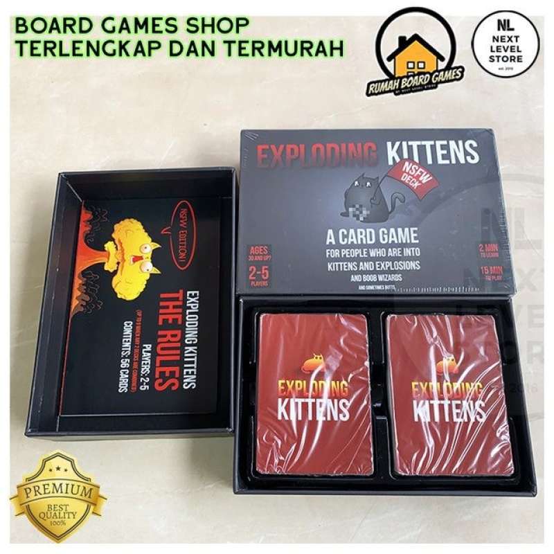 Jual Exploding Kittens Card Game Nsfw Basic Deck Kitten Di Seller Sweet ...