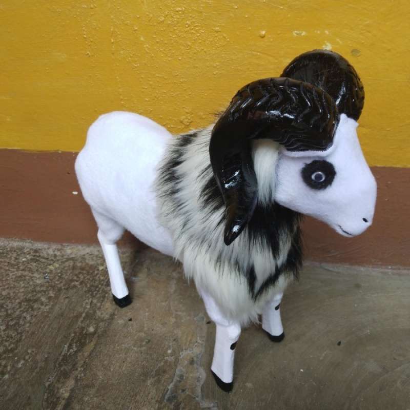 Jual Mainan Miniatur Boneka Domba Mini Khas Garut - Putih Hitam, All ...
