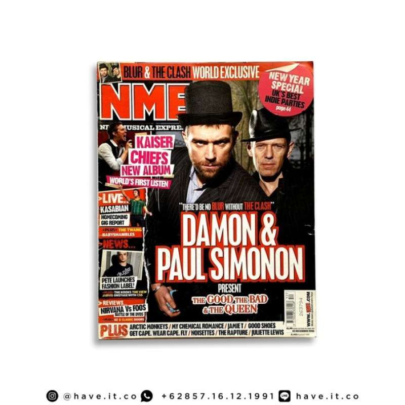 Jual Majalah Nme Magazine - Damon Albarn Blur - 30 December 2006 Di ...