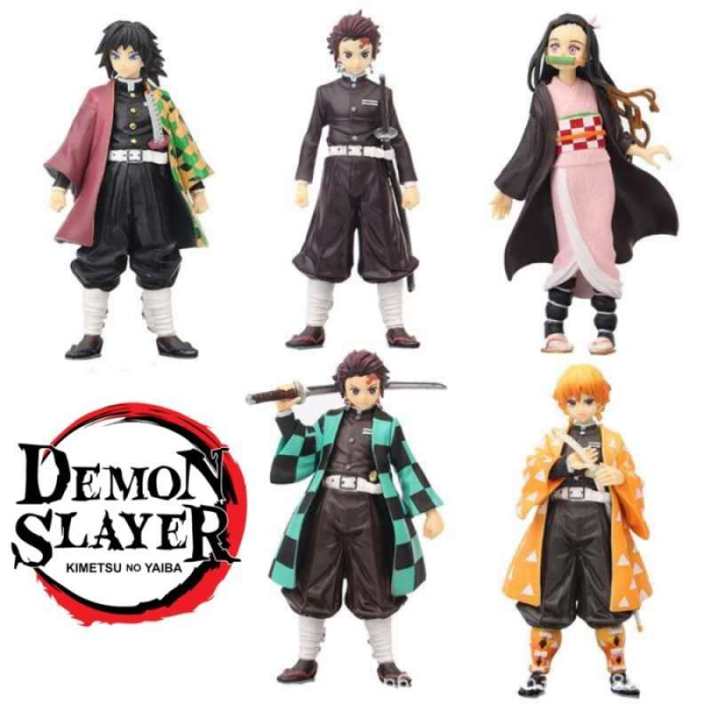 Jual Action Figure Tanjiro Nezuko Zenitsu Inosuke Kimetsu No Yaiba ...