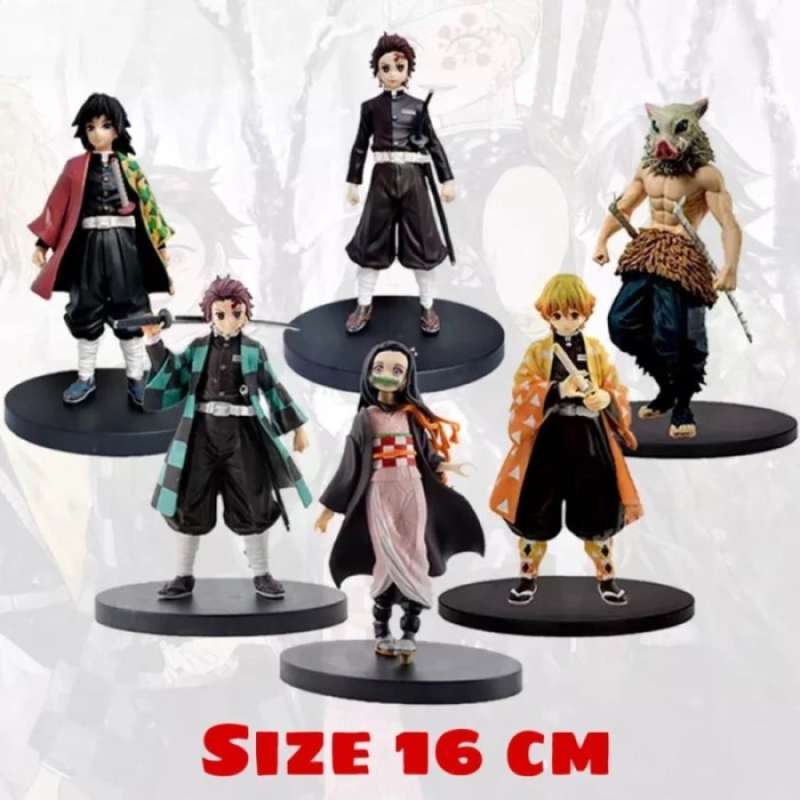 Jual Action Figure Tanjiro Nezuko Zenitsu Inosuke Kimetsu No Yaiba Di ...