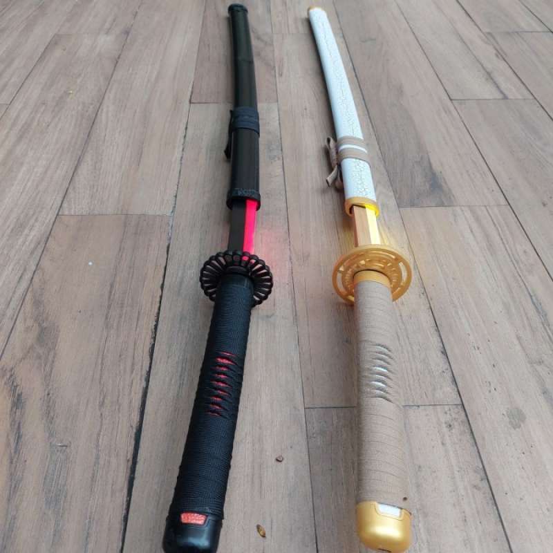 Jual Pedang Anime Cosplay Demon Slayer, One Piece Premium Led ...