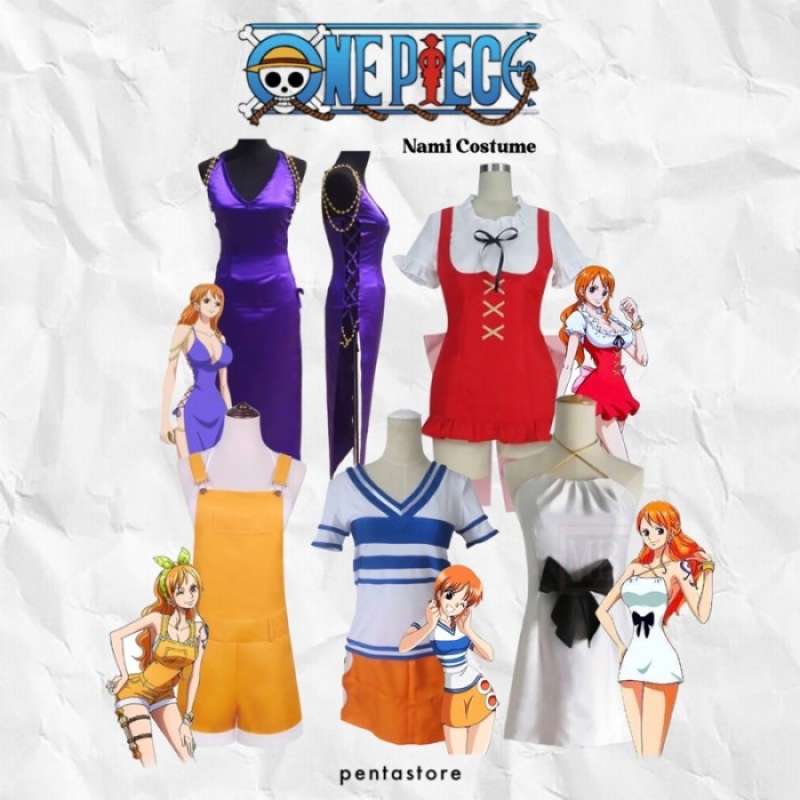 Jual Nami One Piece Costume Cosplay Â‹† Kostum Anime Ti Di Seller ...