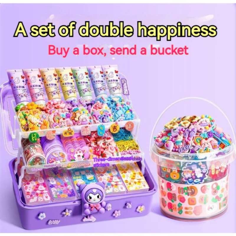 Jual [kjid] Diy Deco Cream Glue Guka Sticker Deluxe Diy Cream Clay Full ...