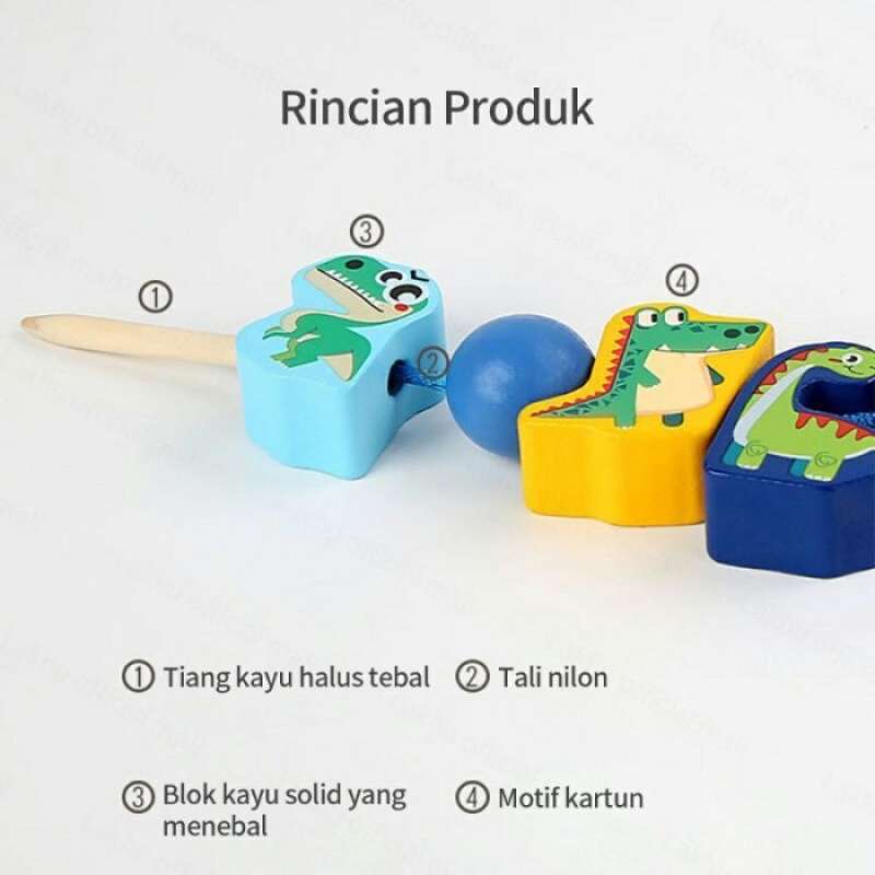 Jual Mainan Kayu Edukasi Anak Meronce 3d Wooden Toy Sensory Play ...