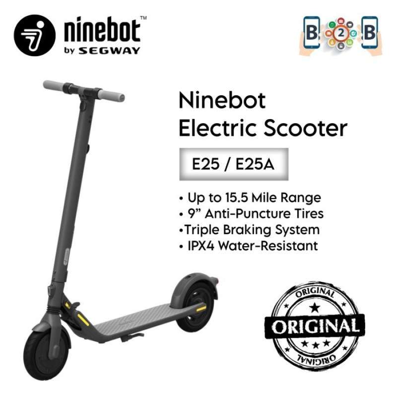 Jual Ninebot E22 / E25 Kickscooter - Segway Electric Scooter Kick Scooter Di Seller Velvet Store ...