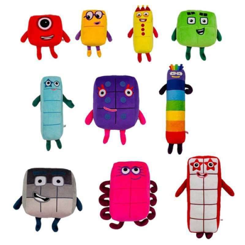 Jual Numberblocks Plush Stuffed Toys Educational Doll Number Blocks ...