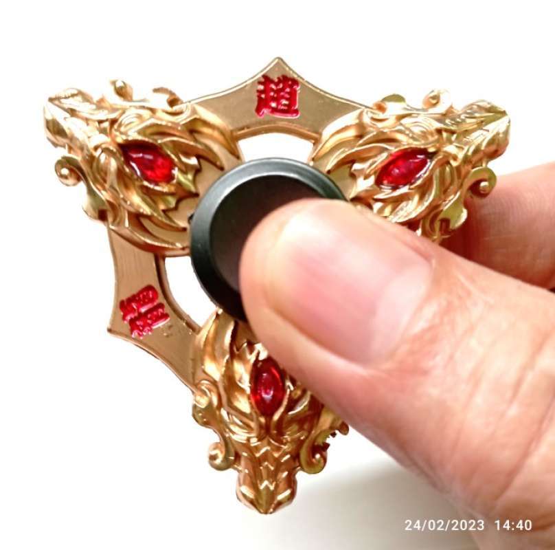 Jual Fidget Spinner Dragon Head Premium Gold (bahan Dari Besi) Di ...