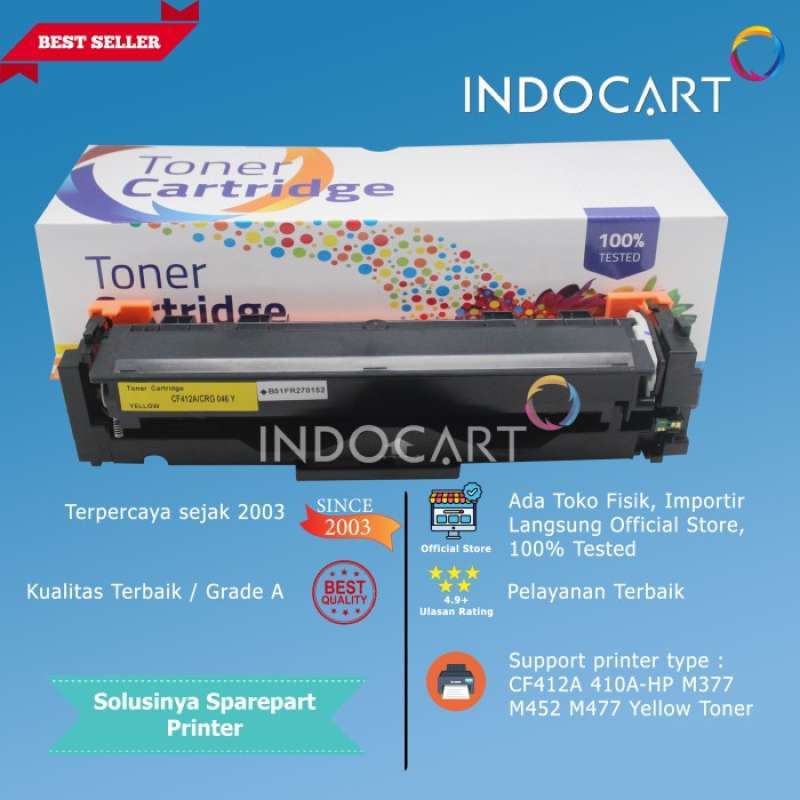Promo 100% Produk Ori Toner Cartridge Compatible Cf410a Cf411a Cf412a Cf413a 410a-hp M452 Diskon ...