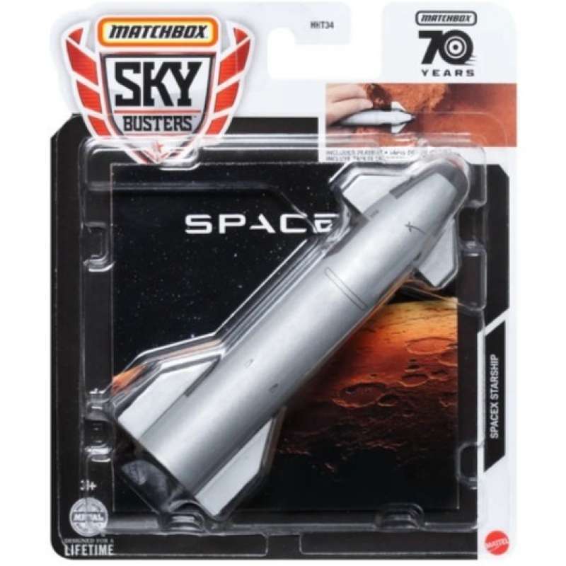 Jual Matchbox Sky Busters Space-x Starship Dragon - Dragon Di Seller ...