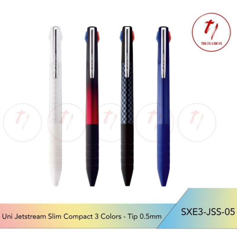 Jual Uni Jetstream Slim Compact 3 Colors Multipen 0.5 Mm Sxe3-jss-05 ...