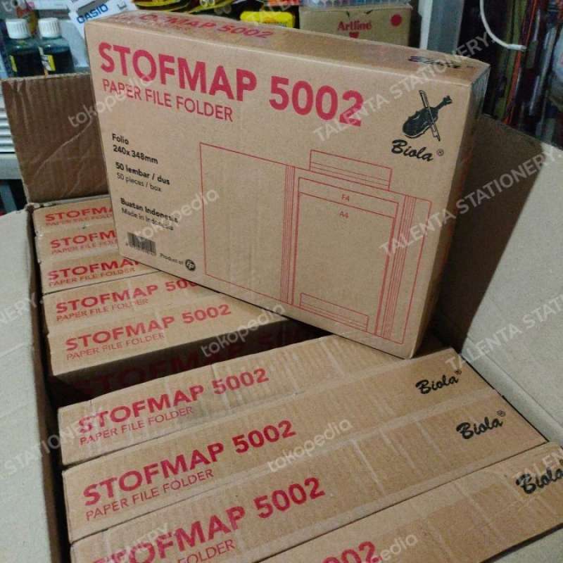 Jual Stop Map Folio Biola Harga Satu Dus Isi 50 Lembar - Merah Di ...