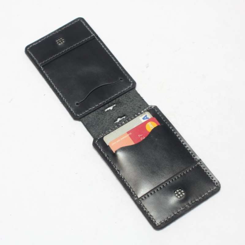 Jual Id Card Holder Model Lipat - Name Tag Magnet Tali Warna Hitam ...