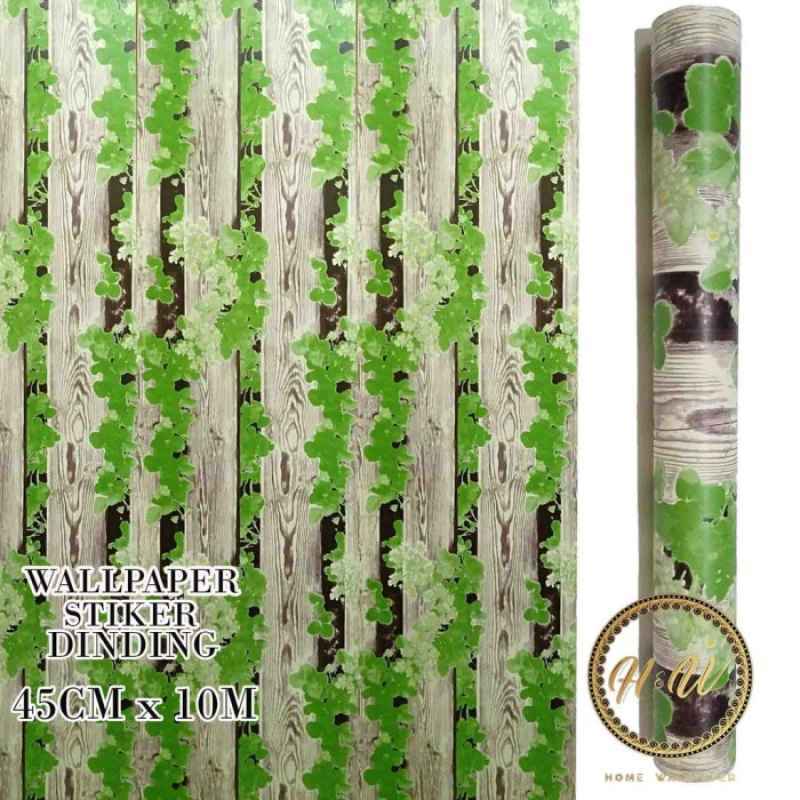 Jual Home Wallpaper Sticker Dinding Pagar Daun Hijau - 45cm X 10 M Di Seller Grand Pasaraya ...