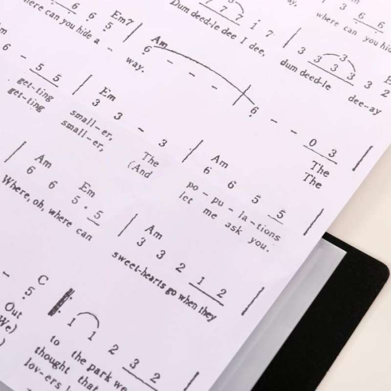 Jual Luxury 40 Pages A4 Size Piano Music Score Sheet Document File ...