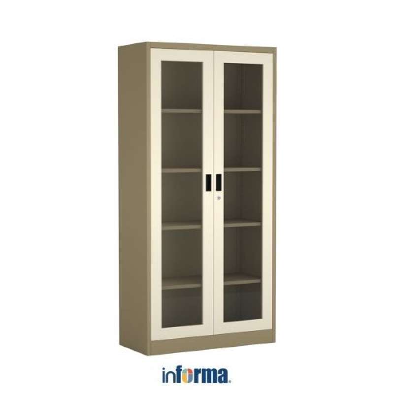 Jual Informa Kiev Lemari Arsip Kantor Metal 2 Pintu Kaca - Cokelat Di ...