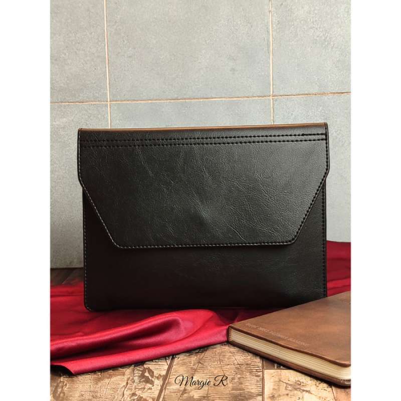 Jual Map A5 Folio Kulit Sintetis Document Keeper Map Folder Organizer ...