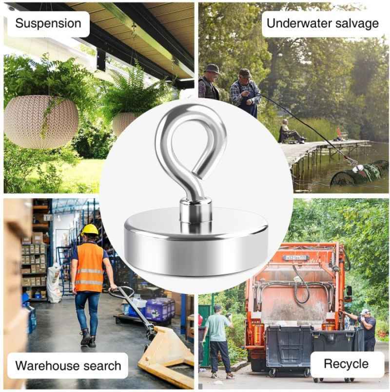 Jual Magnet Besi Berani Kait Gantungan Strong Neodymium Kuat Angkat ...