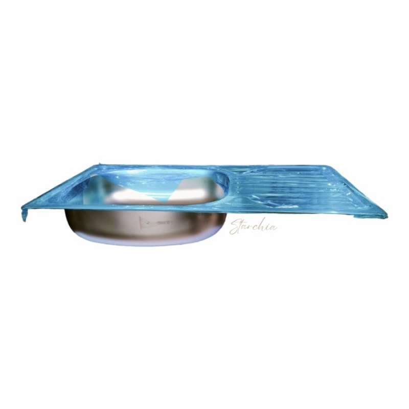 Promo Bak Cuci Piring Stainless Kitchen Sink Dilengkapi Afur Keranjang ...