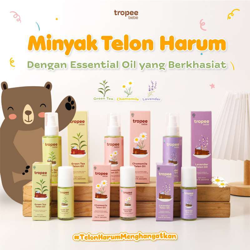Promo Tropee Bebe - Telon Oil (minyak Telon) Roll On 30ml - Chamomile ...
