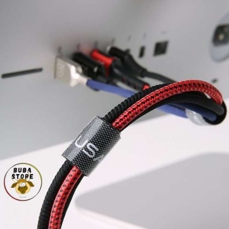 Jual Usams Velcro Cable Strap Pengikat Perekat Kabel Lebar 2cm - 2 ...
