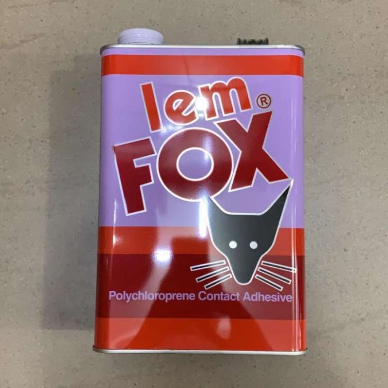 Jual Lem Fox Kuning 1 Galon 2.5kg / Lem Karpet Sendal Kulit Kayu Hpl ...