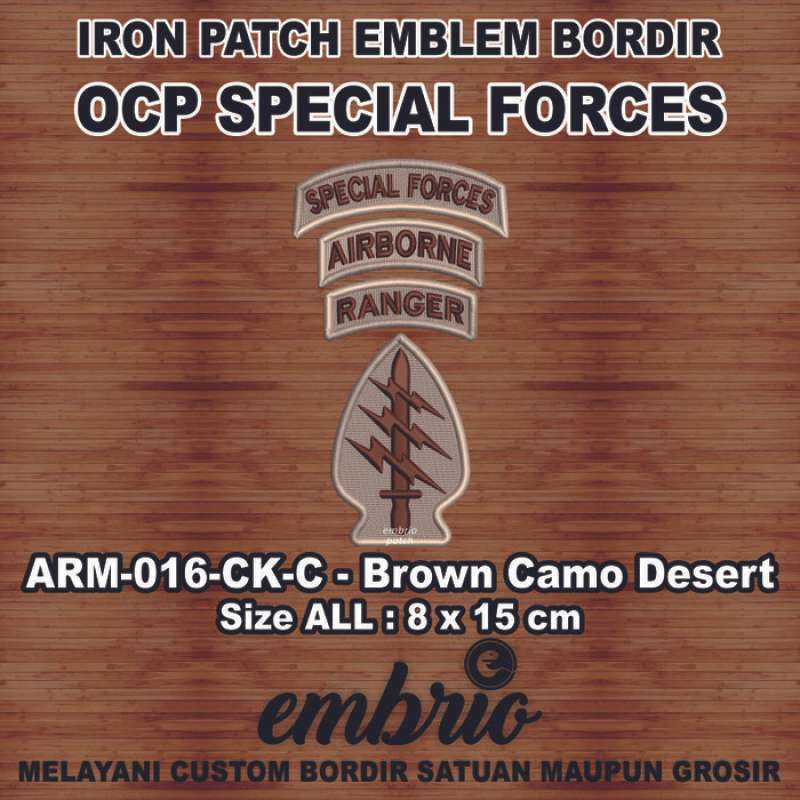 Jual Arm 016 Patch Ocp Tab Special Forces Airborne Ranger U S Army Air