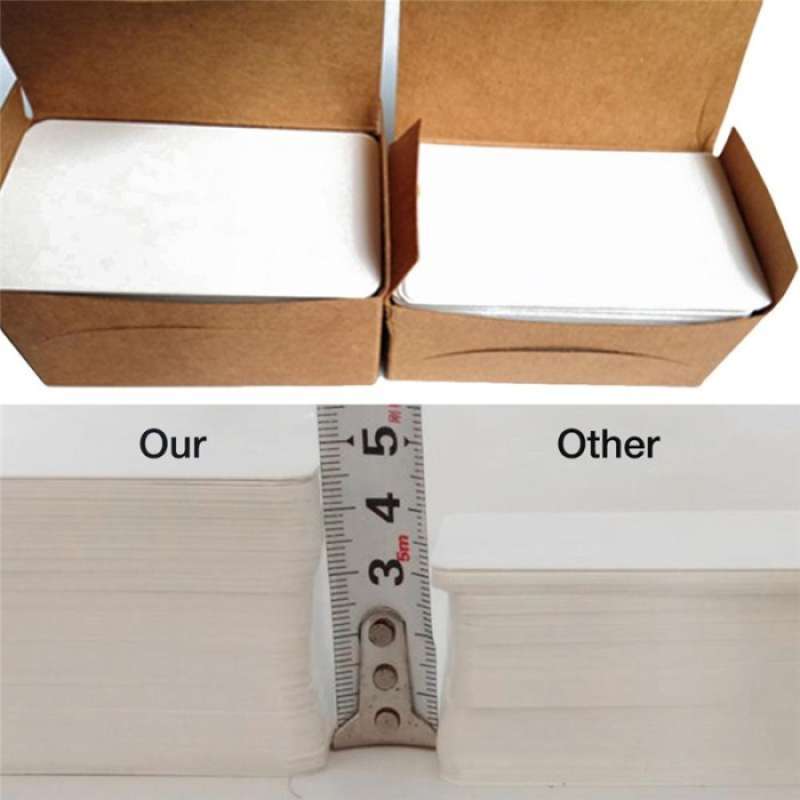 Jual Th 100 Pcs Blank Playing Card Hard Paper Cardboard Diy Postcard Di ...