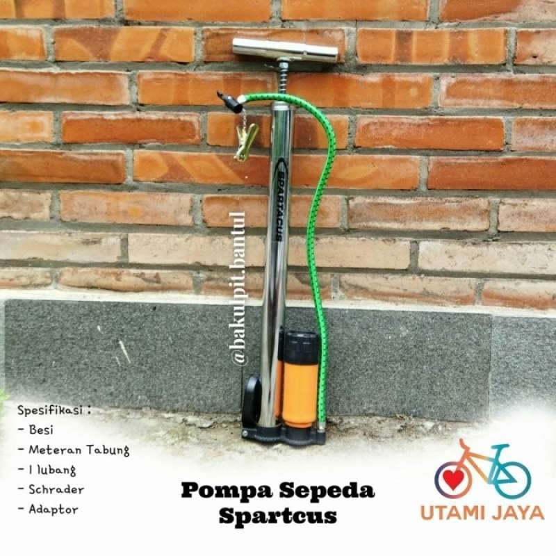 Jual Pompa Sepeda Spartacus / Pompa Angin Sepeda Frame Besi Di Seller ...