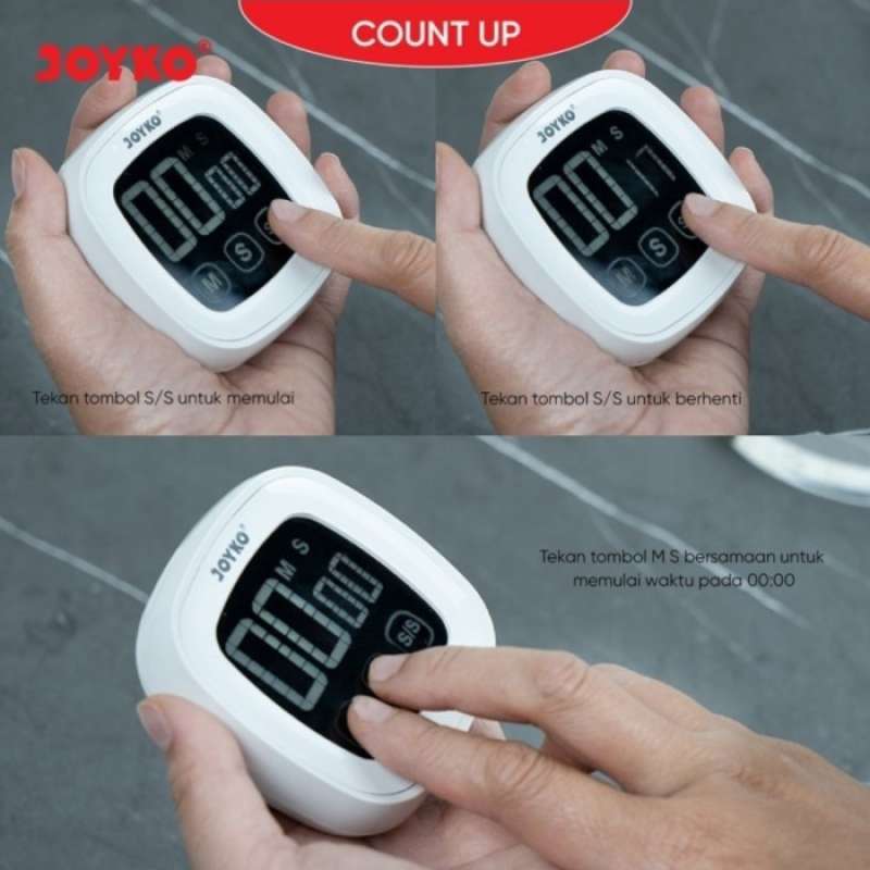 Jual Joyko Dgt512 Touch Screen Timer Dapur Digital Penghitung Waktu Dgt ...