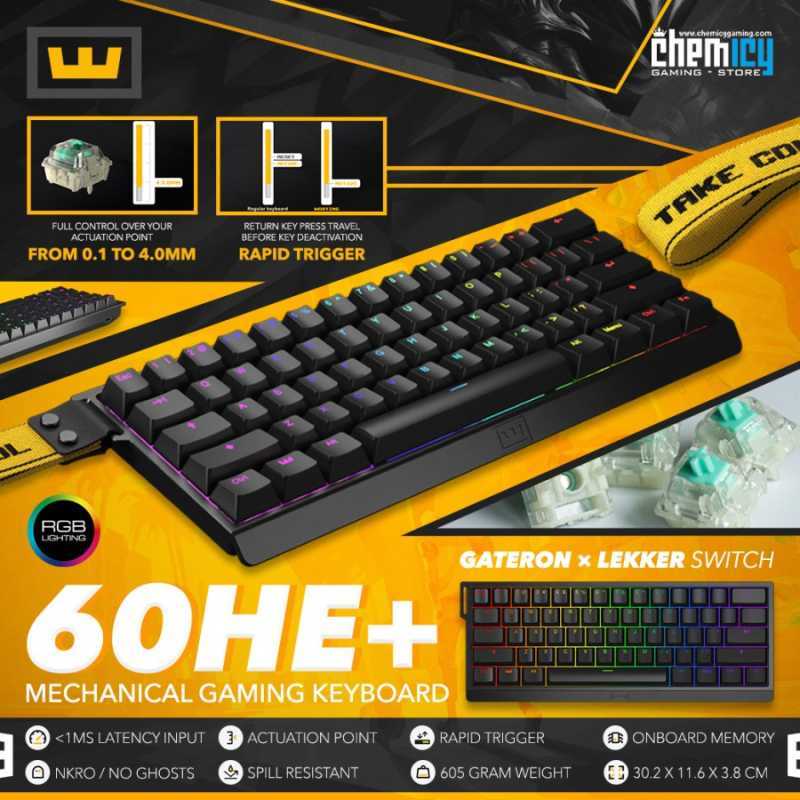 Jual Wooting 60he+ Mechanical Gaming Keyboard W/ Rapid Trigger Di ...