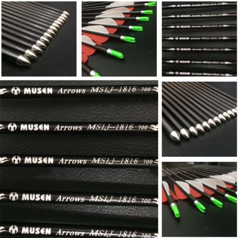 Jual 1816 Arrow - 7075 T6 Aluminium Alloy Arrow - Anak Panah Aloy Musen ...