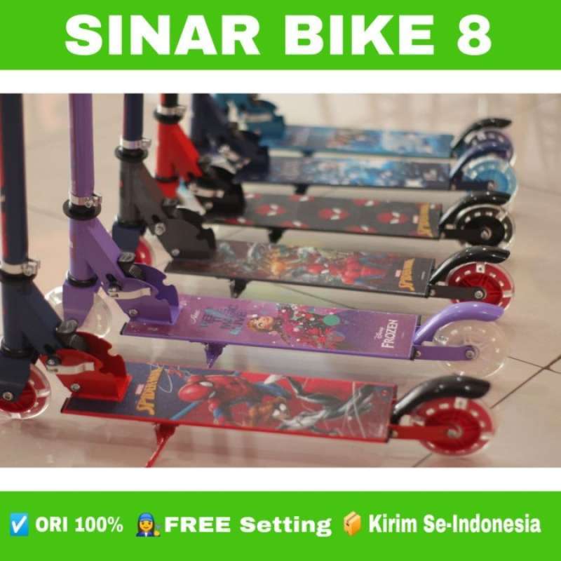 Jual Scooter Rmb Element Anak Otoped Karter Spiderman Dan Frozen Roda 2 ...