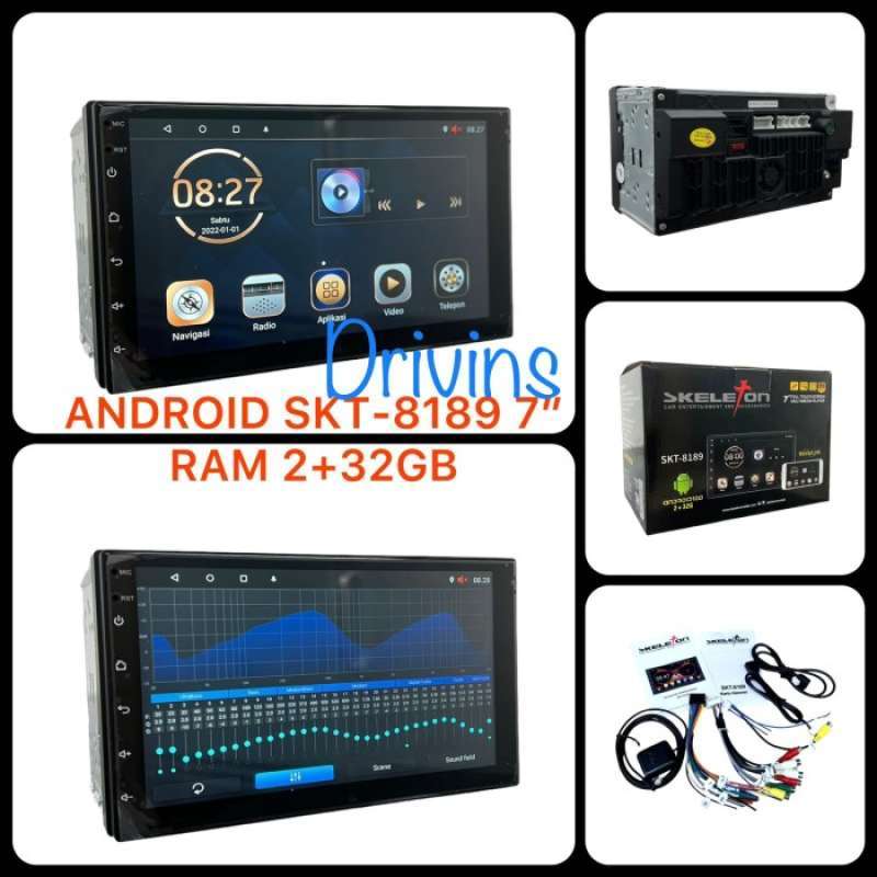 Promo Sale Head Unit Double Din Android Skeleton Skt-8189 7 Inch Ram 2+32gb Terlaris Diskon 6% ...