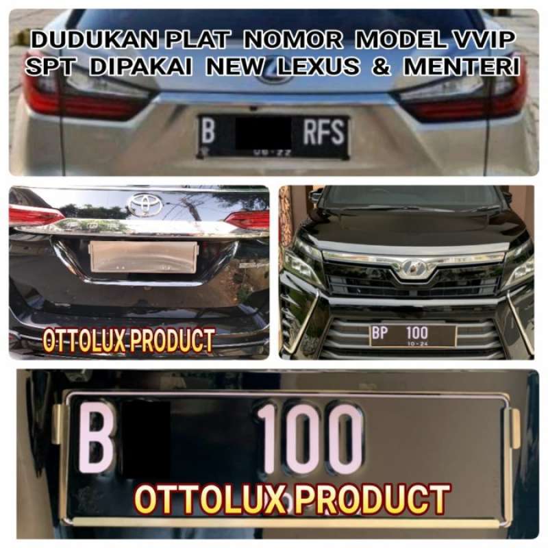 Promo Baru Dudukan Plat Nomor Model Plat Di Sisip Tipe Pejabat Baru ...